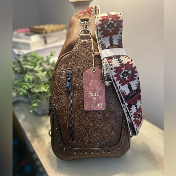 Sam & Hadley | Bags | Sam Hadley Vegan Leather Crossbody Bag | Poshmark